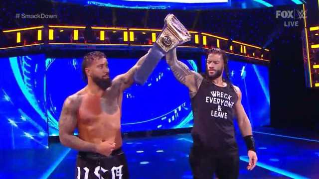 Roman Reigns Shows Up And Wins SMACKDOWN Main Event After Jey Uso Does ...