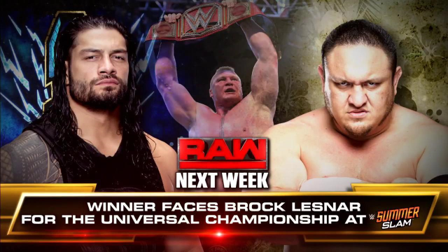 New #1 Contender Match For The Universal Championship At WWE SUMMERSLAM ...