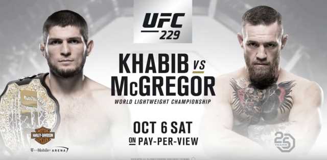 UFC 229 Official Poster Featuring Conor McGregor And Khabib ...