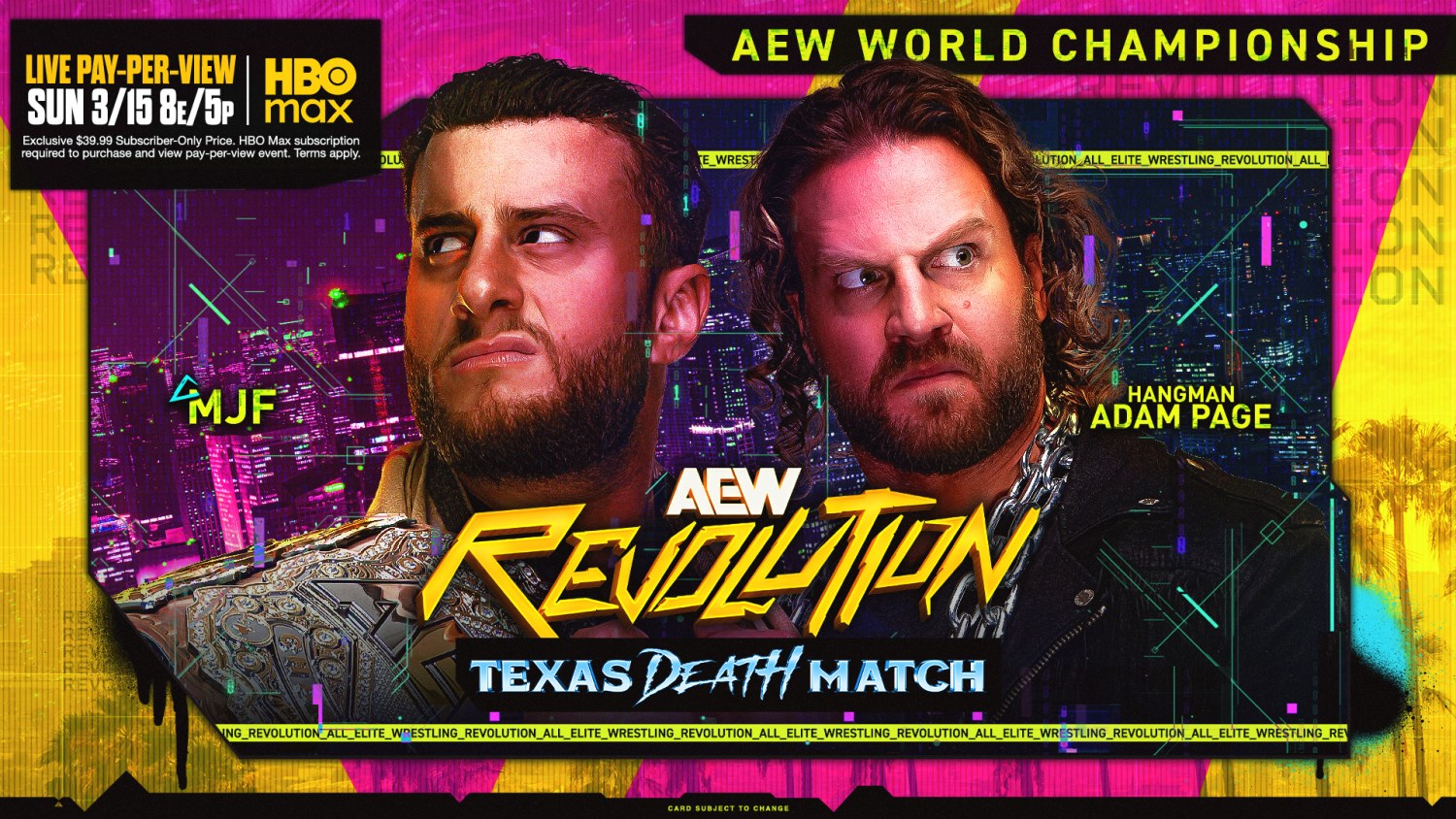 AEW Revolution 2026 PPV Results: MJF vs Hangman Adam Page Texas Death ...
