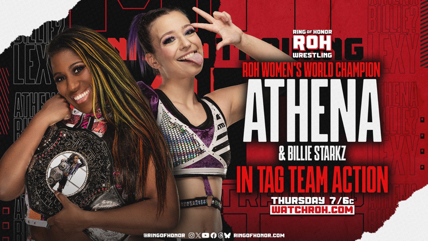 Athena And Billie Starkz Will Be In Tag Team Action On ROH's Go-Home ...