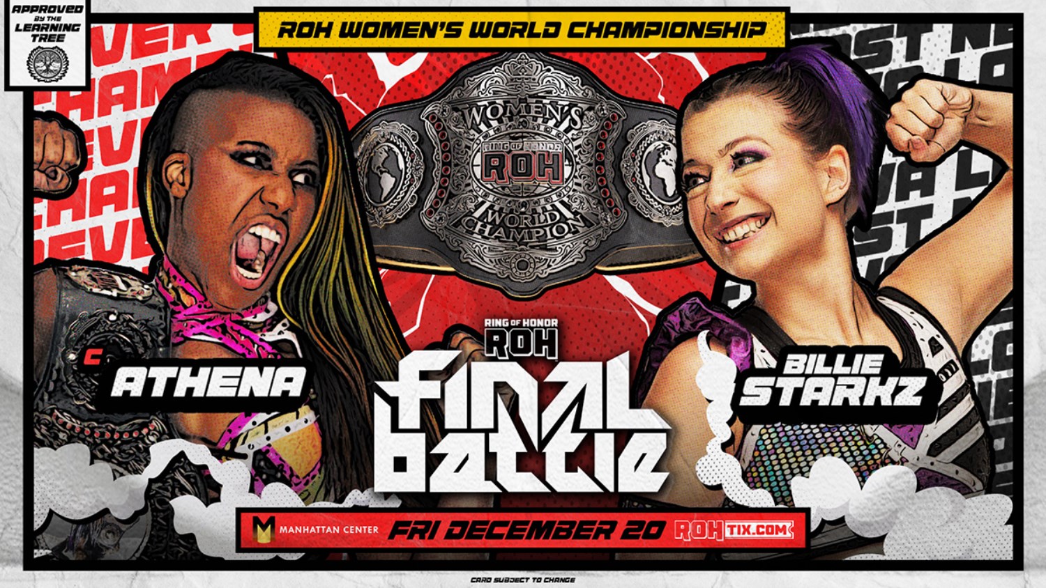 Athena Reveals That Her ROH Women's World Title Match Will Main Event ...