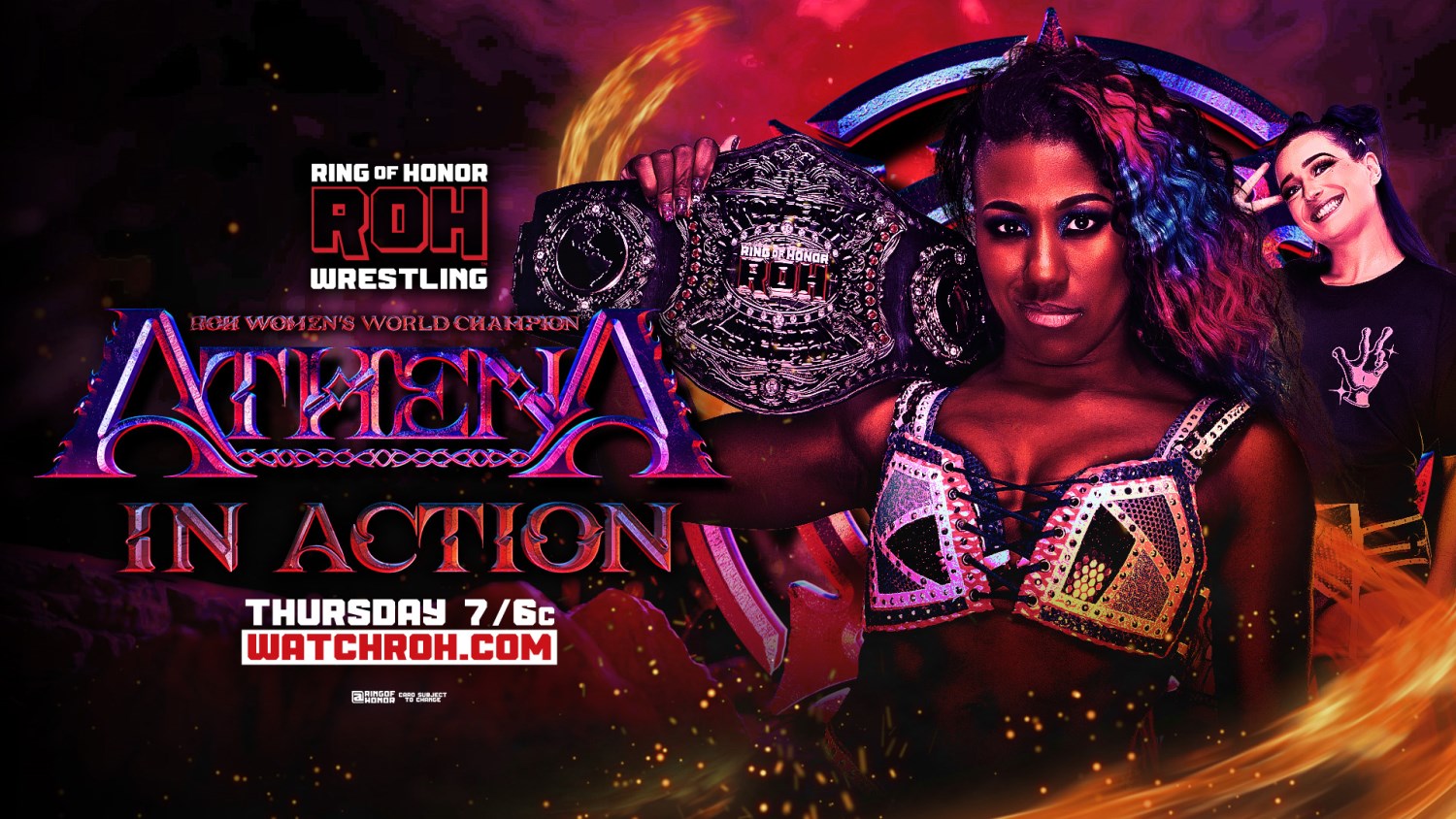 Athena Will Be In Action On The Fallout ROH Episode Of DEATH BEFORE DISHONOR