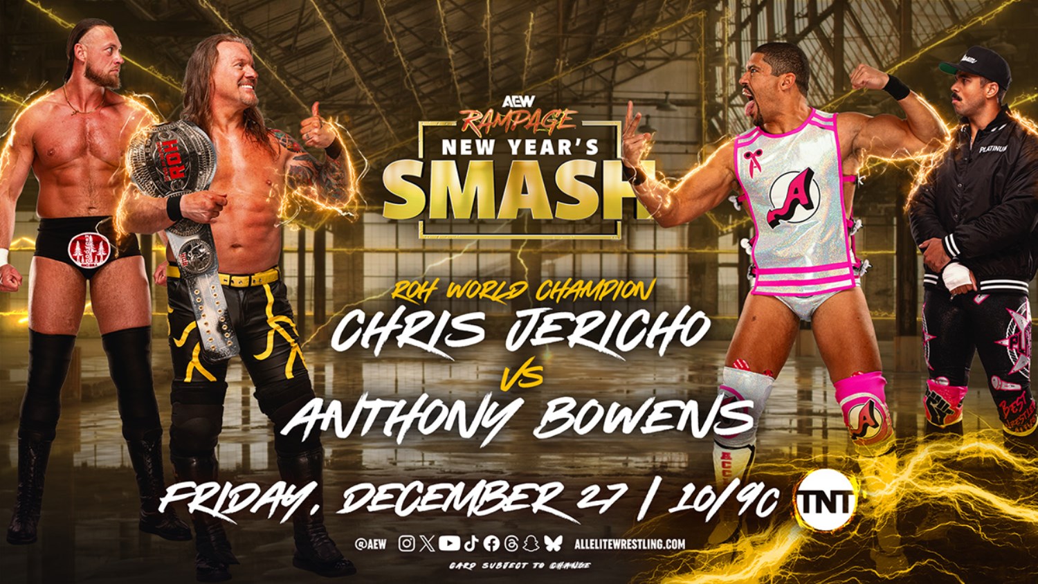 Chris Jericho Will Fight Anthony Bowens On The NEW YEAR'S SMASH Edition ...