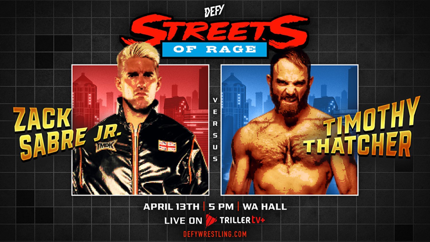 DEFY Wrestling Announces The Full Line-Up For Their STREETS OF RAGE Show