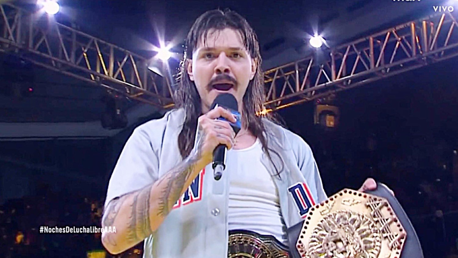 Dominik Mysterio Attacked Dragon Lee And El Hijo del Vikingo At The Recent AAA LUCHA LIBRE Show