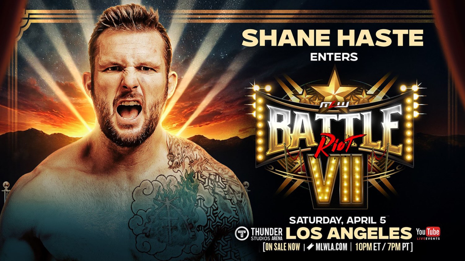Former WWE Star Shane Haste Added To MLW's BATTLE RIOT