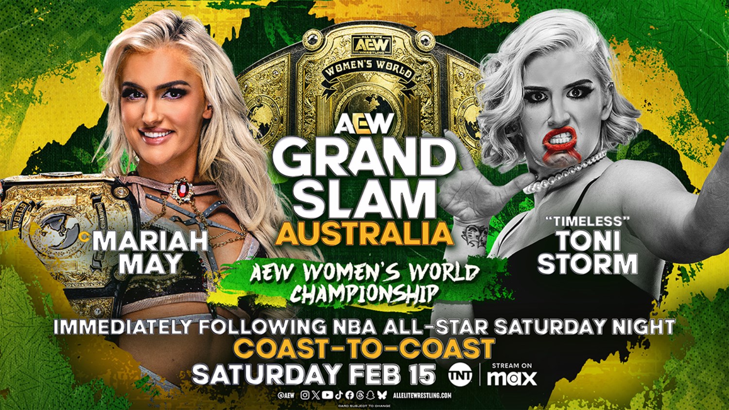 Mariah May Vs Toni Storm Headlines Tonights Aew Grand Slam