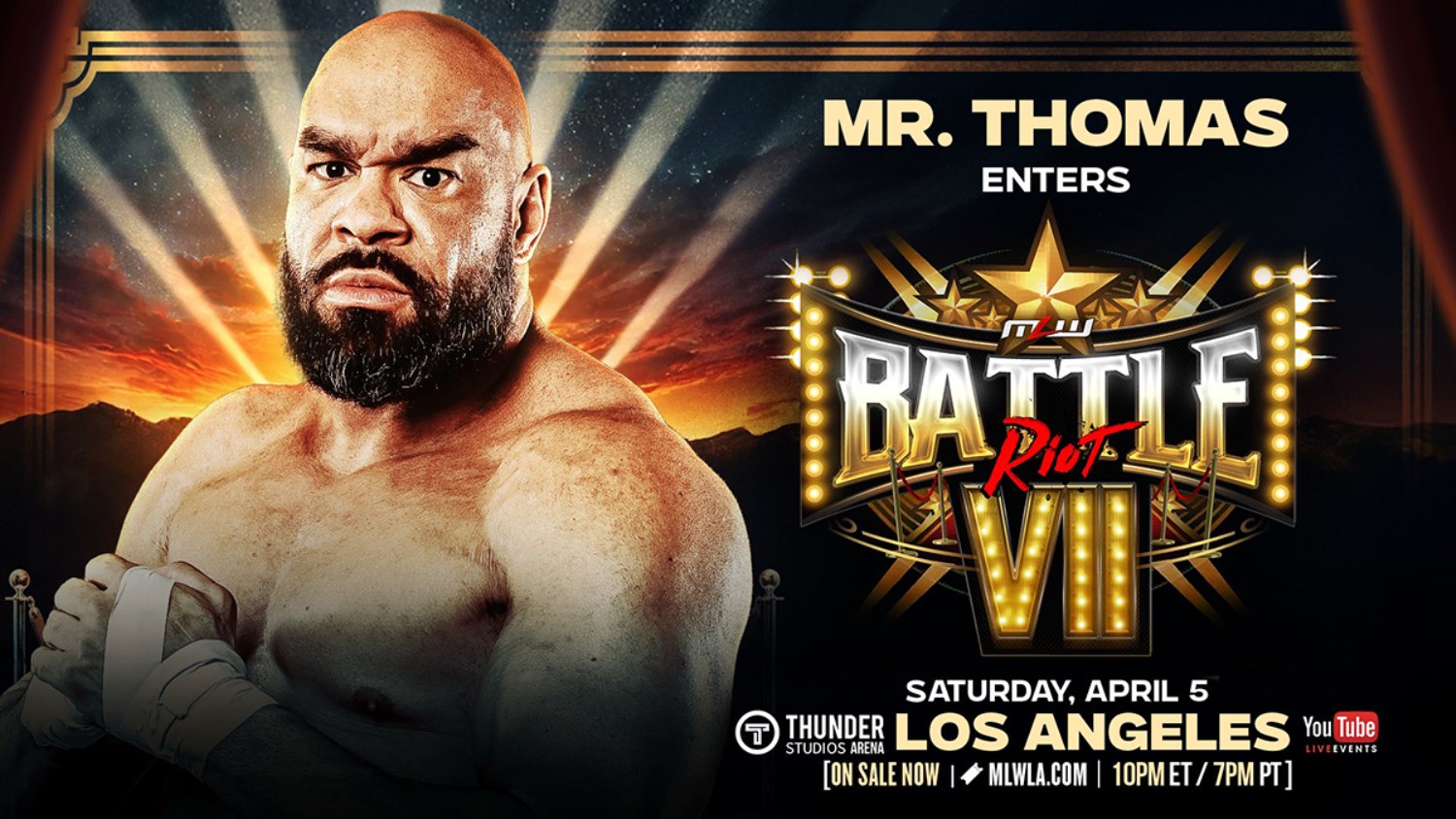 Mr. Thomas Has Been Added To MLW's BATTLE RIOT Match