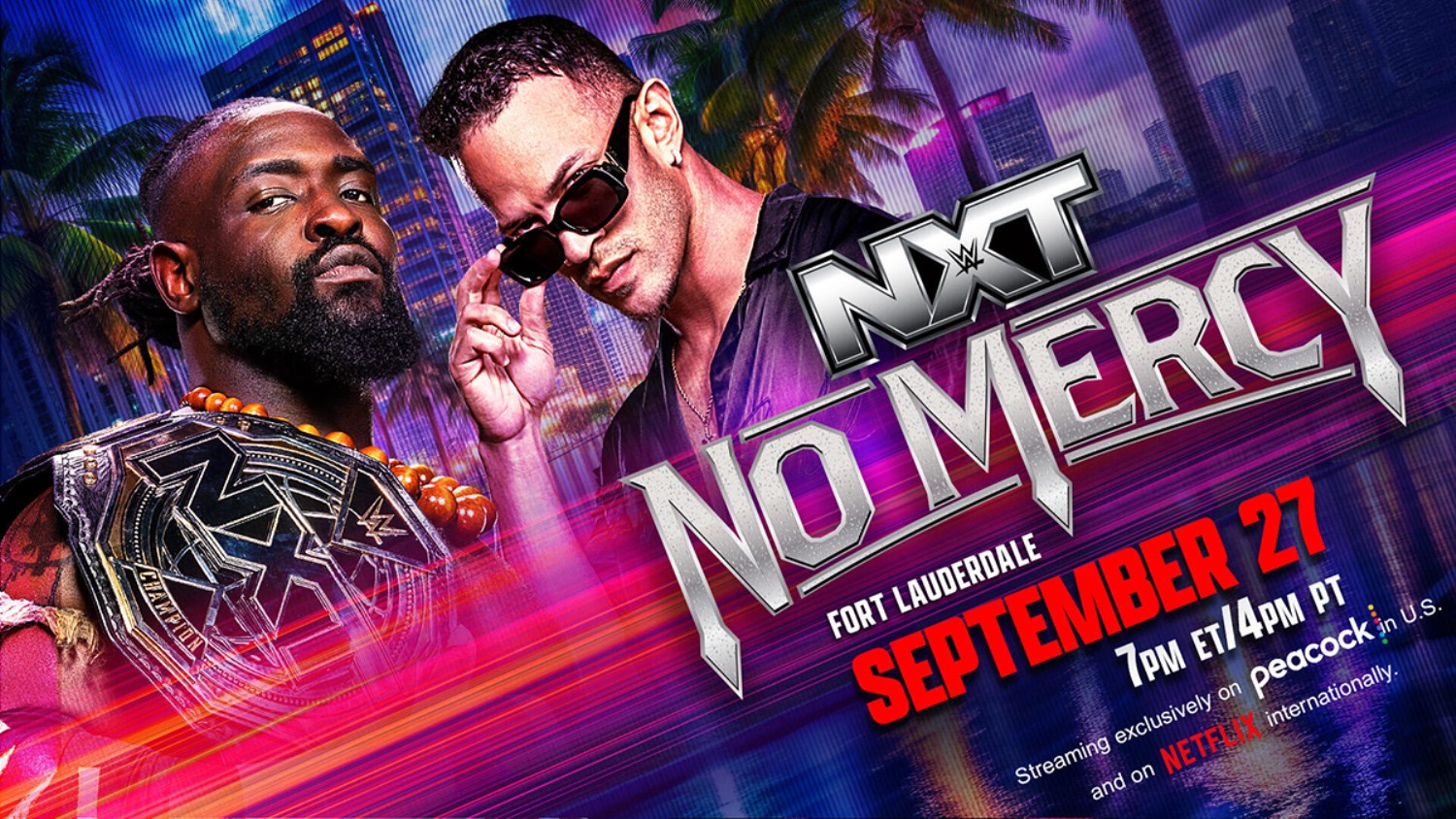 The NXT Championship Match Between Ricky Saints And Oba Femi Headlines NO MERCY