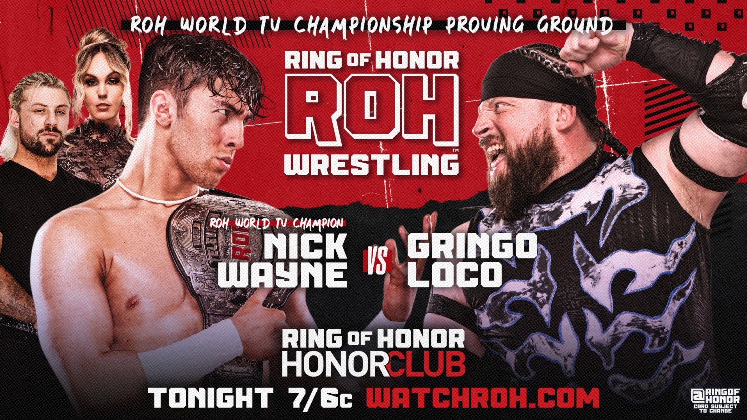 The ROH World Television Champion Will Be In Action On Tonight's Episode