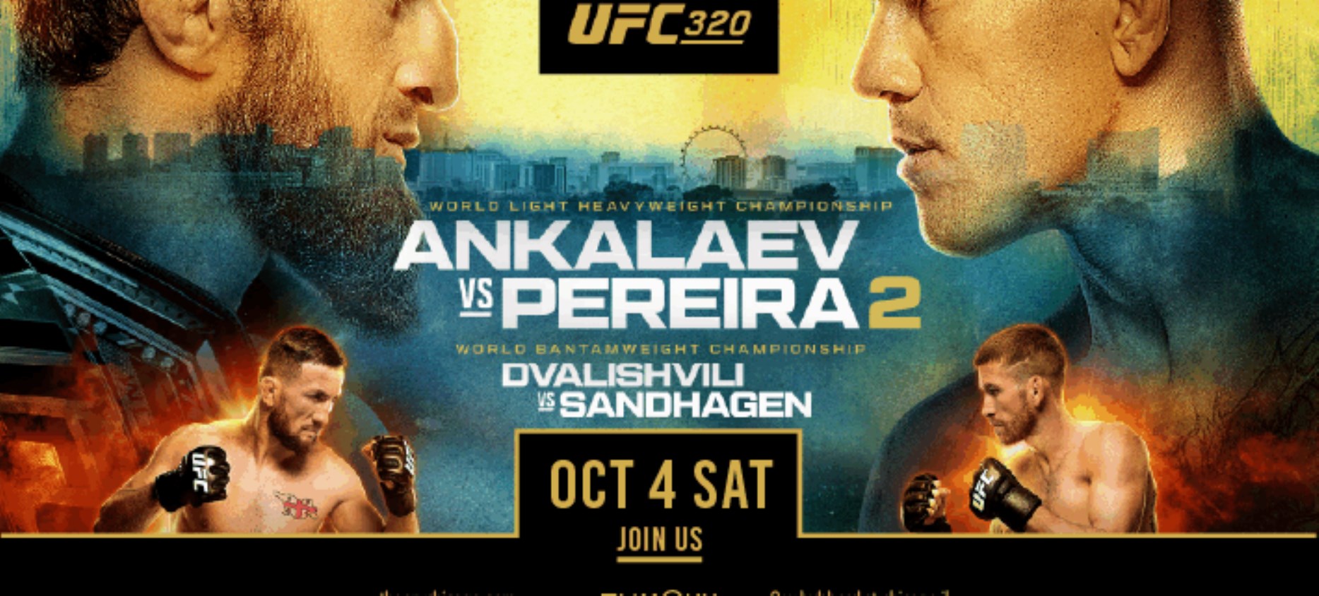 Two Championship Fights Will Be Featured On Tonight's UFC 320